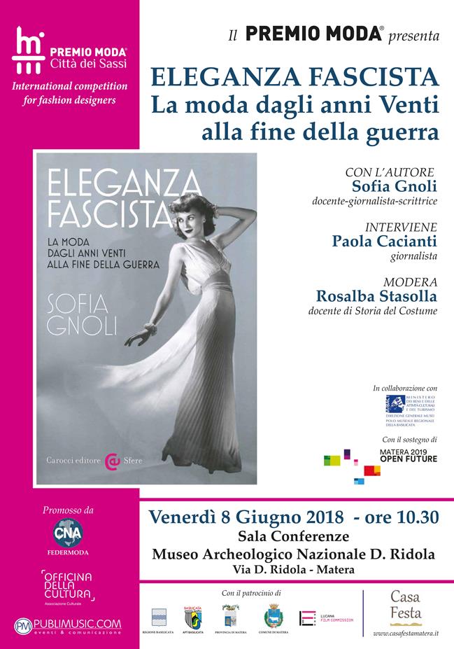 Locandina (rid) presentazione libro Eleganza Fascista. La moda dagli ...
